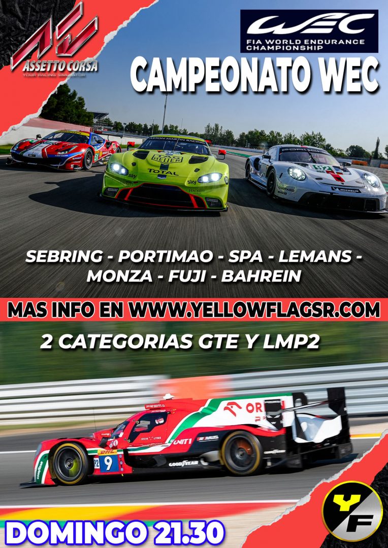CAMPEONATO WEC 2023-2024 – YellowFlagSR
